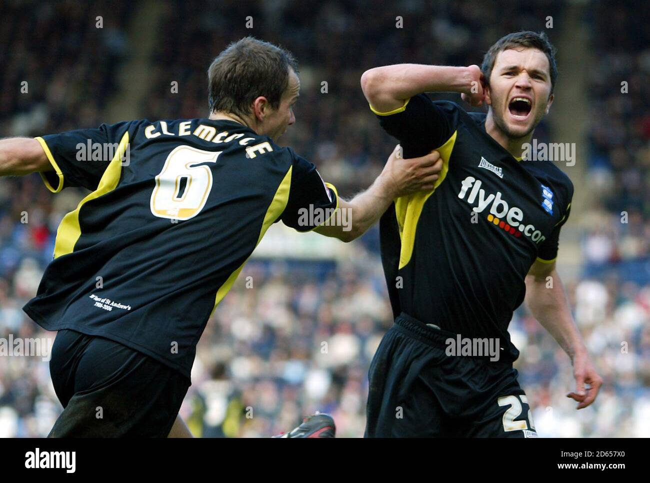 Birmingham City's Damien Johnson celebrates after scoring the ...