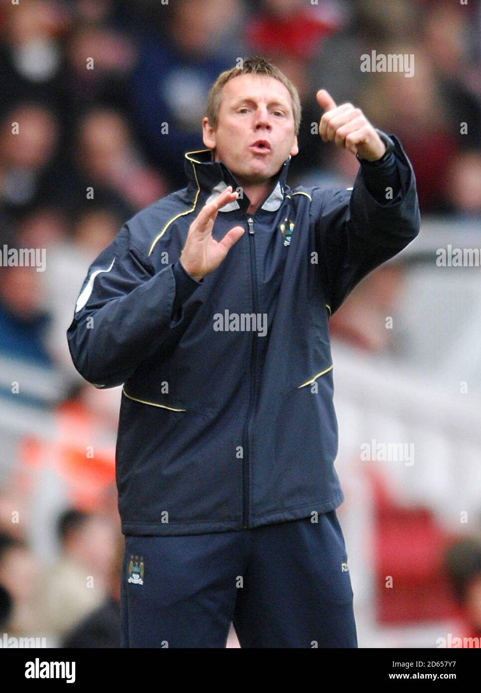 Manchester City manager Stuart Pearce Stock Photo - Alamy