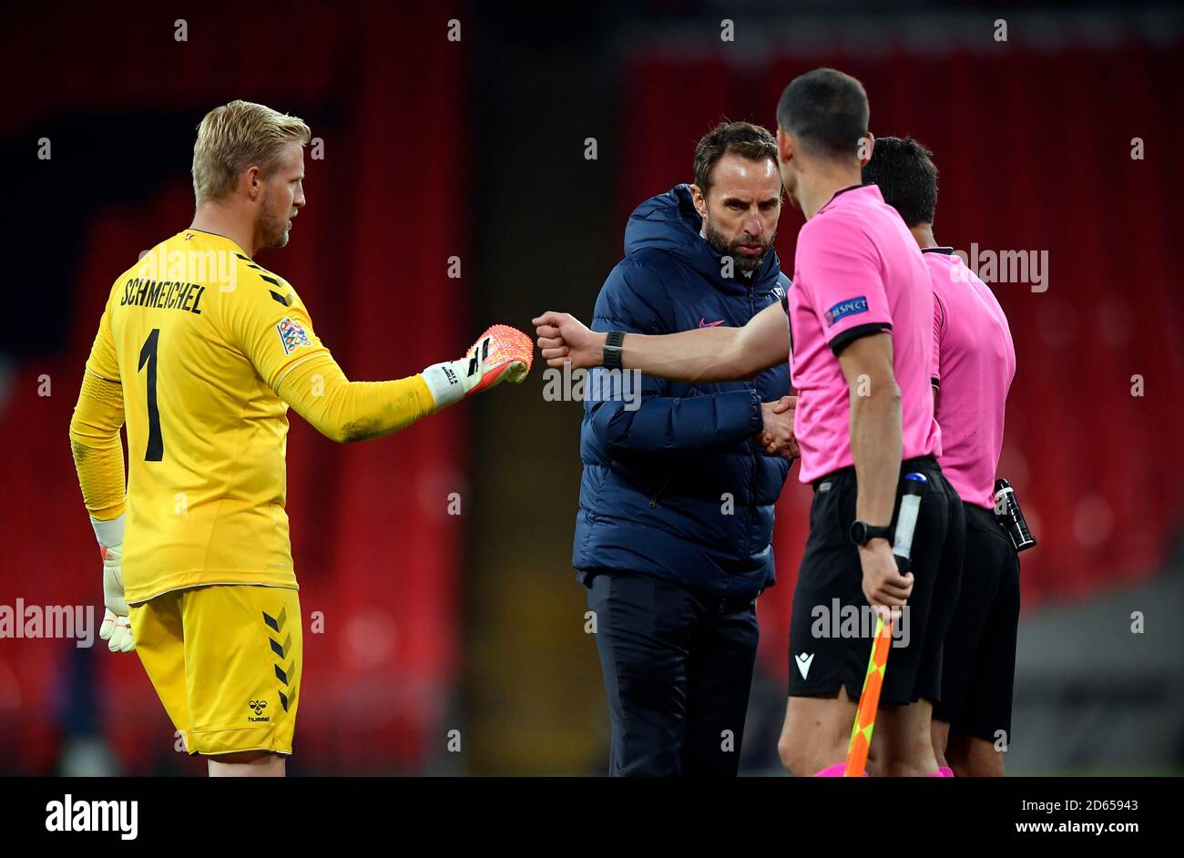 England denmark officials hi-res stock photography and images - Alamy
