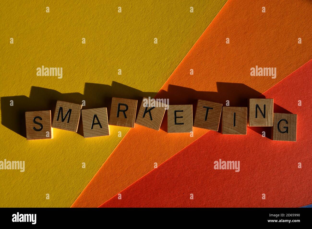 Smarketing, buzzword, a combination of Sales and Marketing Stock Photo ...