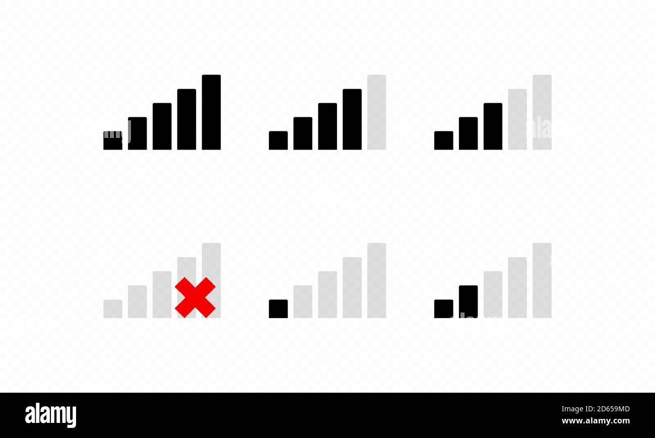 Wireless Wi Fi or mobile network signal icons. Set of vector wi fi ... Wireless Wi Fi or mobile network signal icons. Set of vector wi fi ...