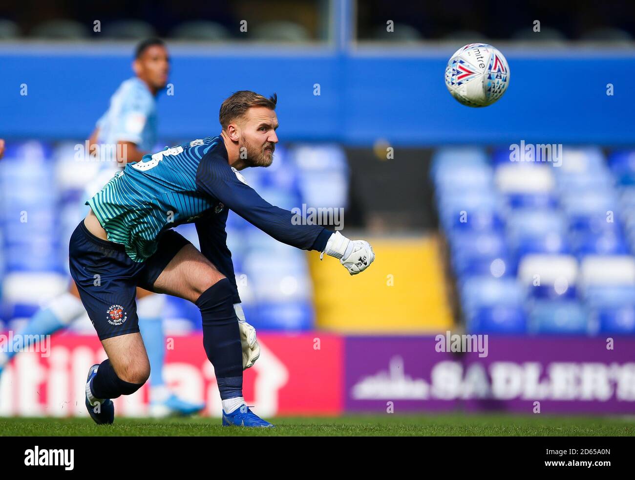Blackpool goalkeeper Jak Alnwick during the Sky Bet League One match at ...