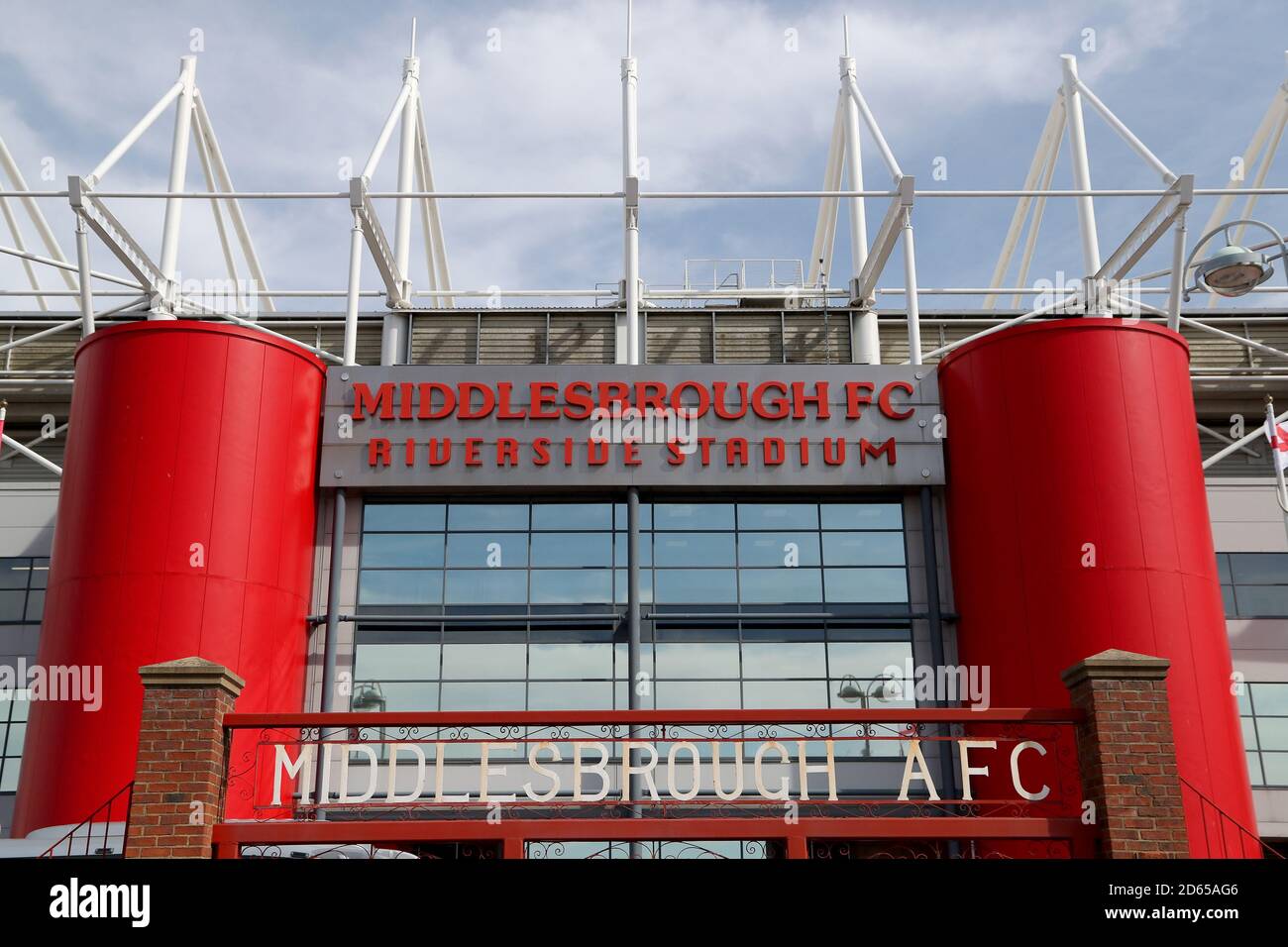 Middlesbrough's Riverside Football Stadium before the game Stock Photo ...