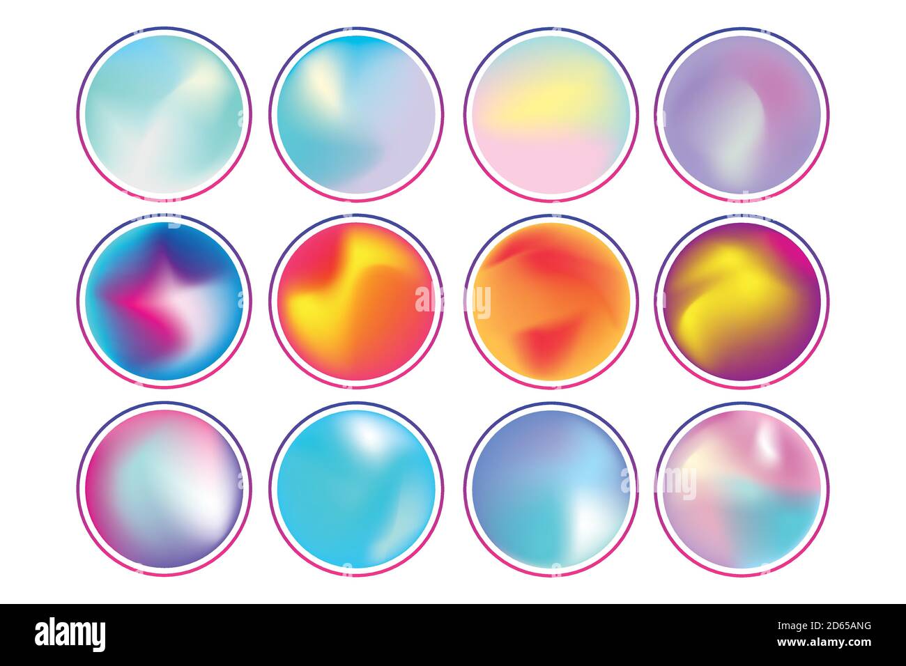 Set of Story Highlights Covers Icons. Colorful trendy gradient Stock ...