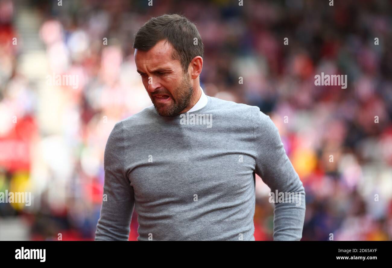 Stoke City manager Nathan Jones Stock Photo - Alamy