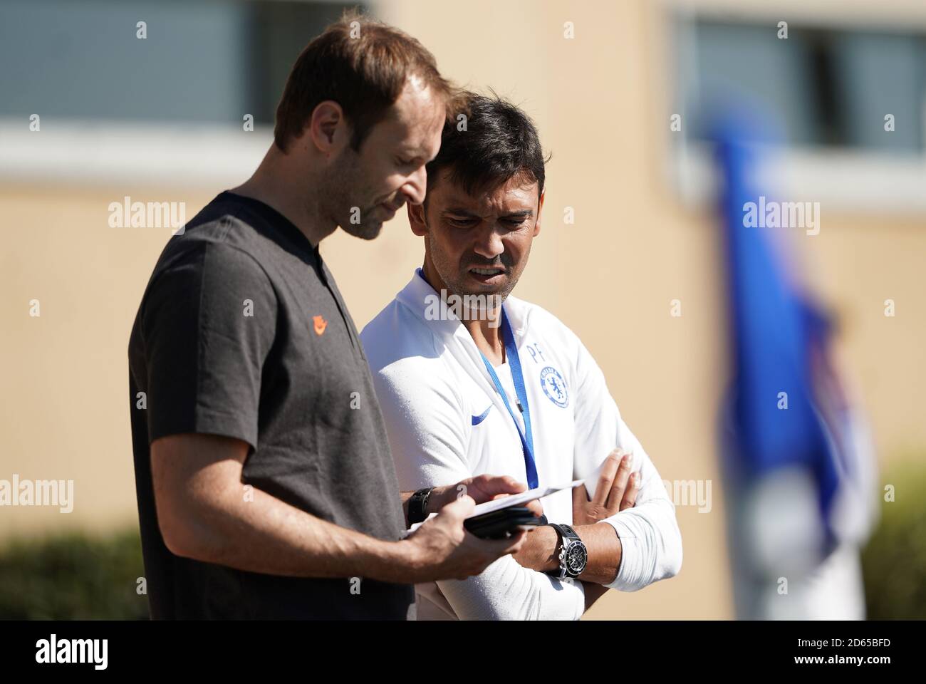 Chelsea coach Paulo Ferreira watch on from the stands Stock Photo - Alamy