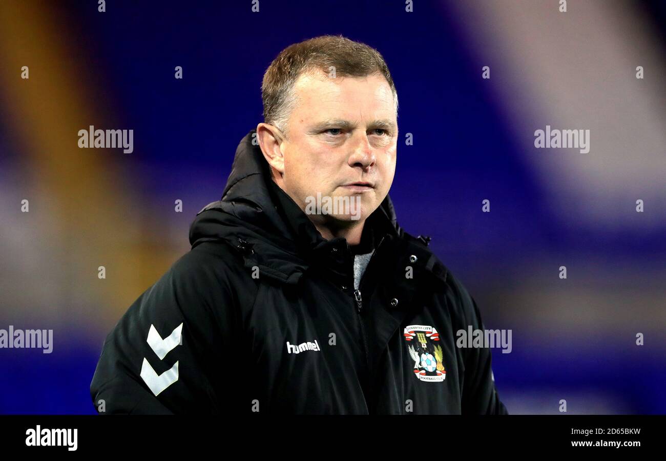 Coventry City manager Mark Robins Stock Photo - Alamy