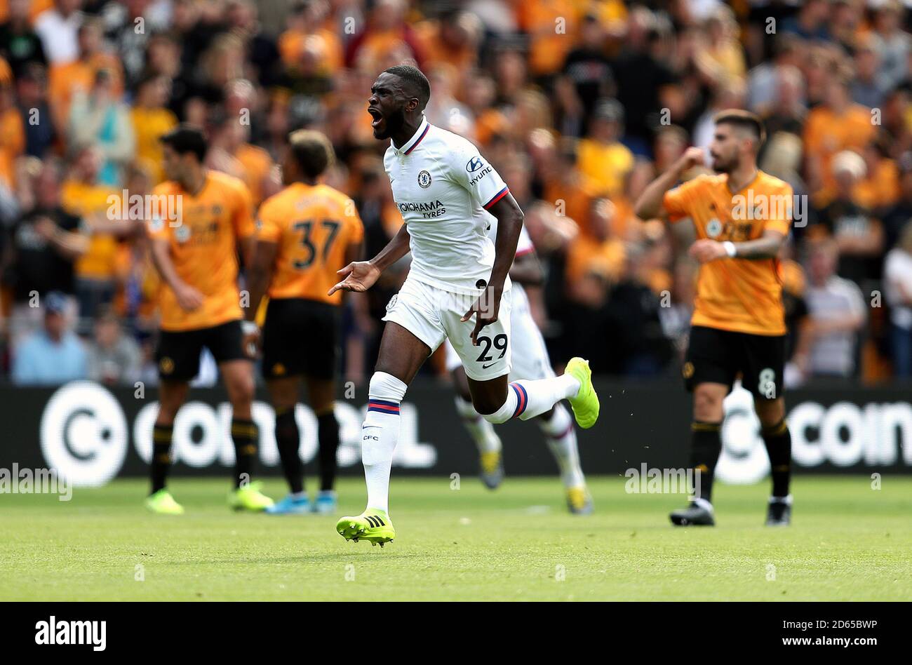 Chelsea's Fikayo Tomori celebrates scoring their first goal Stock Photo ...