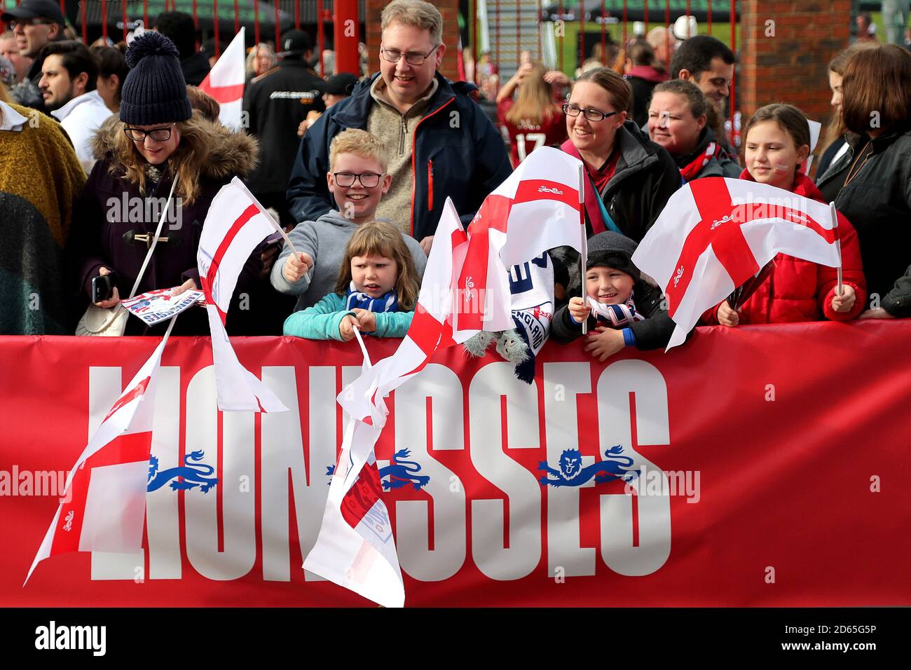England fans outside the Riverside Stadium before the game Stock Photo ...