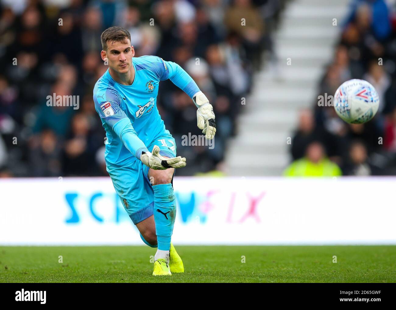 Luton Town goalkeeper Simon Sluga during the Sky Bet Championship match ...