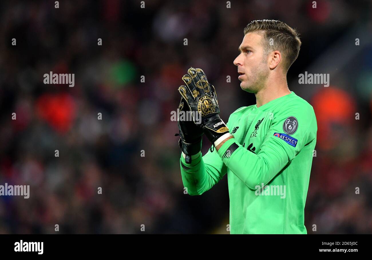 Liverpool goalkeeper Adrian Stock Photo - Alamy