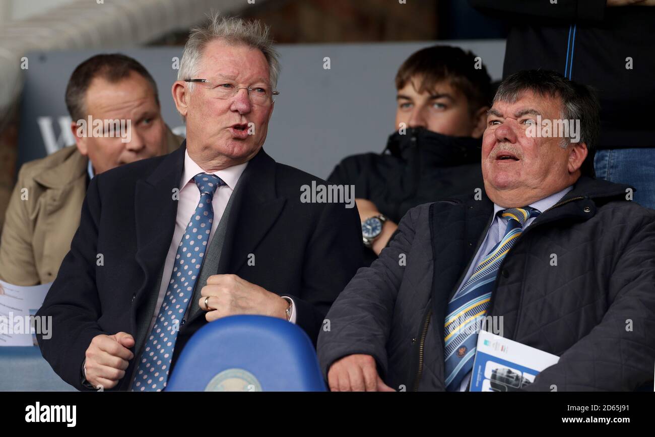 Sir Alex Ferguson ahead of the match Stock Photo - Alamy