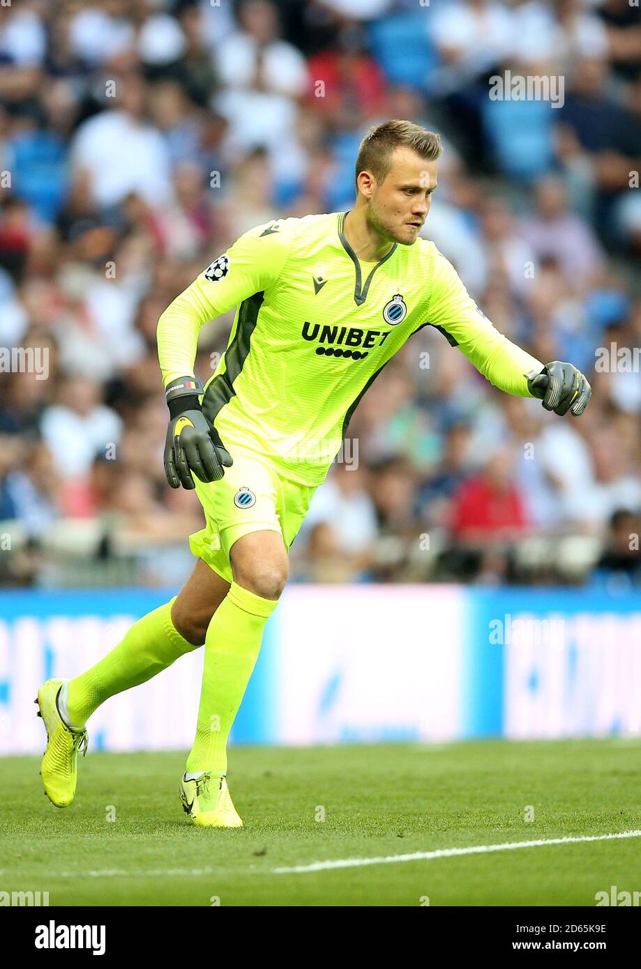 Club Brugge goalkeeper Simon Mignolet Stock Photo - Alamy