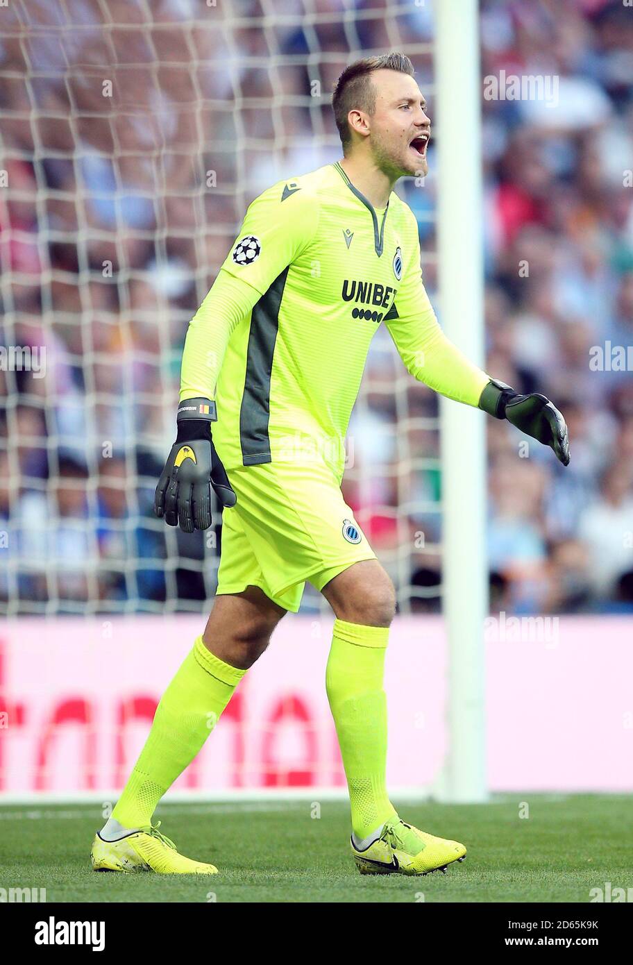 Club Brugge goalkeeper Simon Mignolet Stock Photo - Alamy