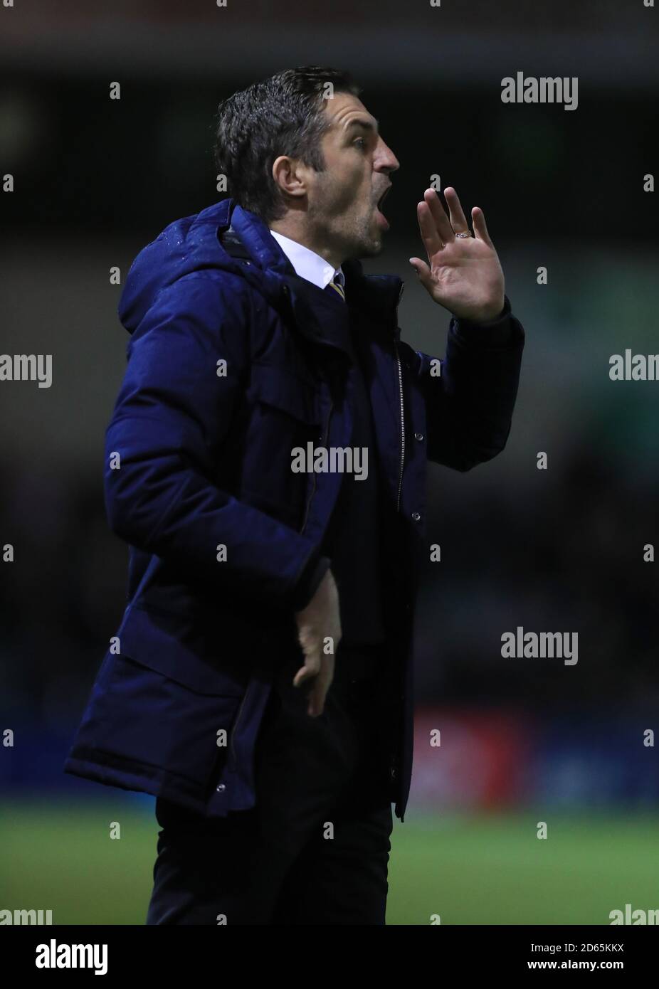 Shrewsbury Town's manager Sam Ricketts Stock Photo - Alamy