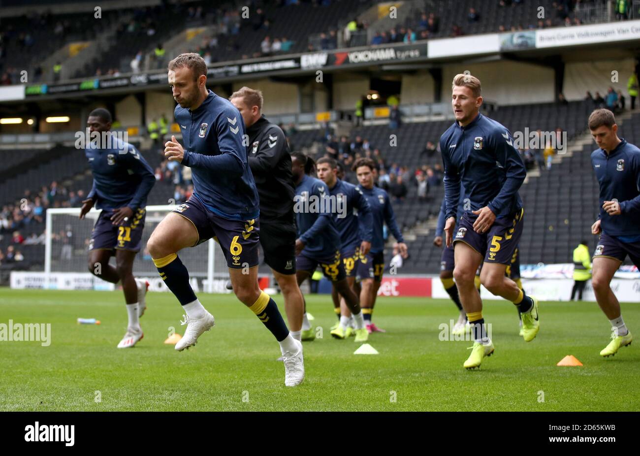 Coventry City's Liam Kelly warms up Stock Photo - Alamy