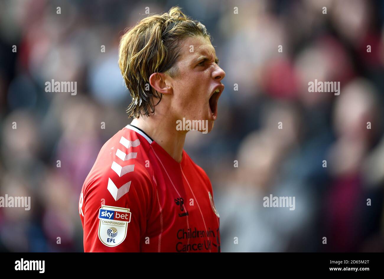 Charlton Athletic's Conor Gallagher celebrates scoring his side's third ...