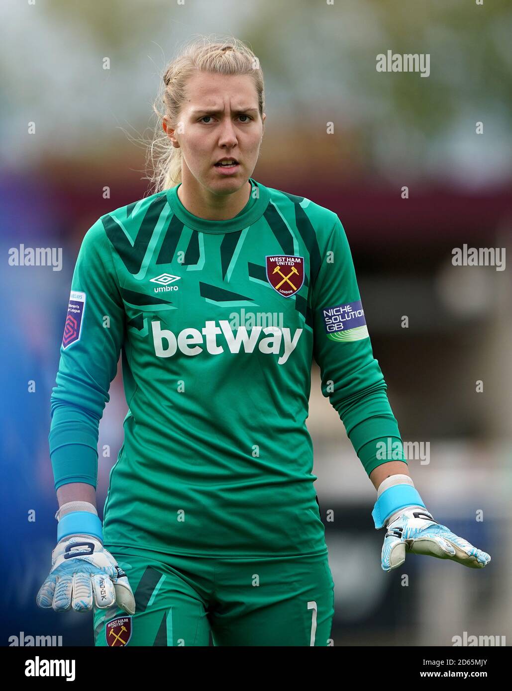 West Ham United Women's goalkeeper Anna Moorhouse Stock Photo - Alamy