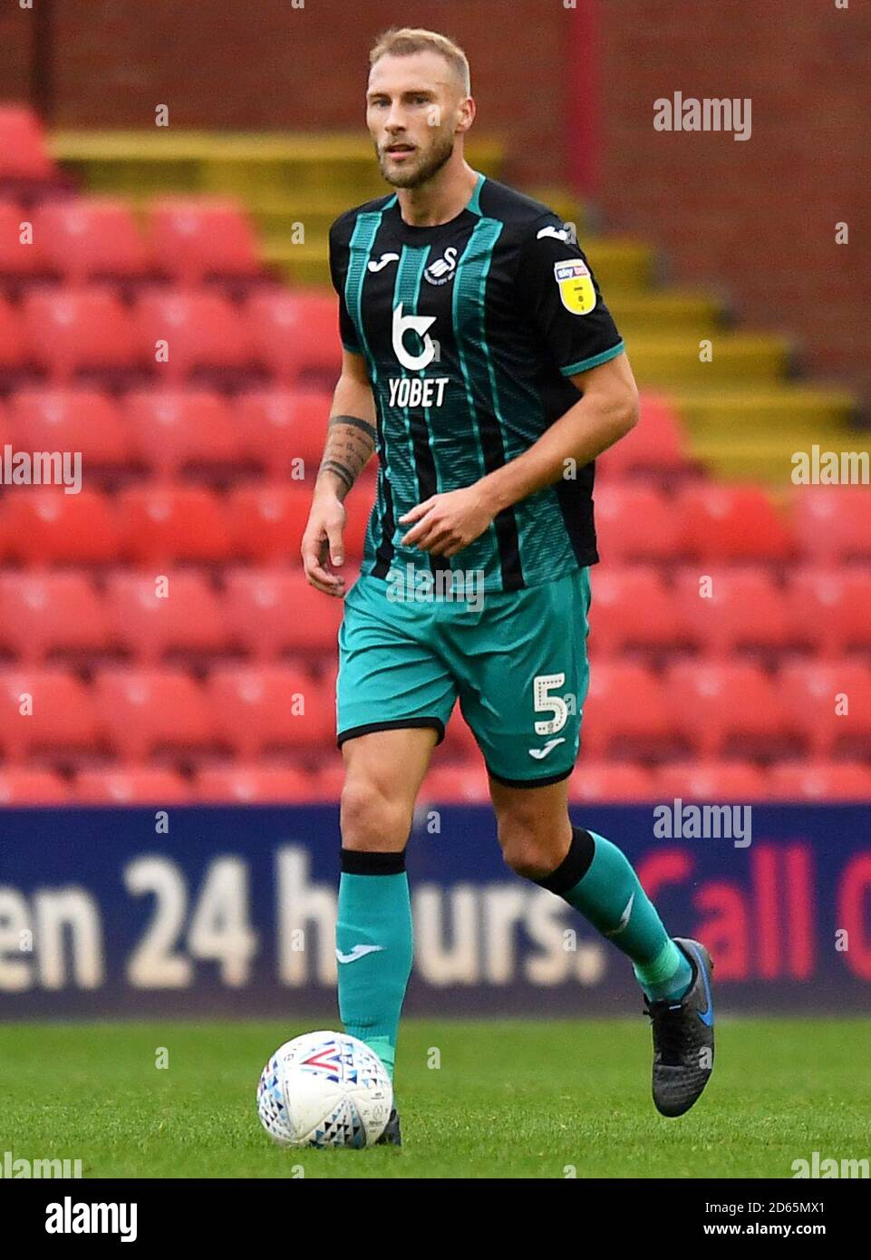 Swansea City's Mike van der Hoorn Stock Photo - Alamy