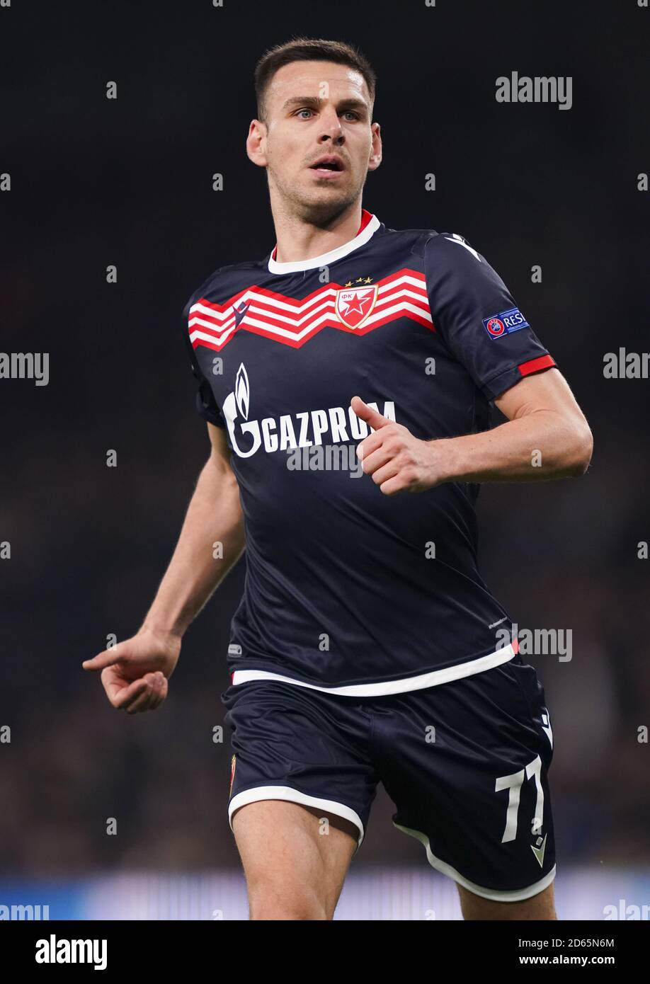 Red Star Belgrade's Marko Gobeljic in action Stock Photo - Alamy