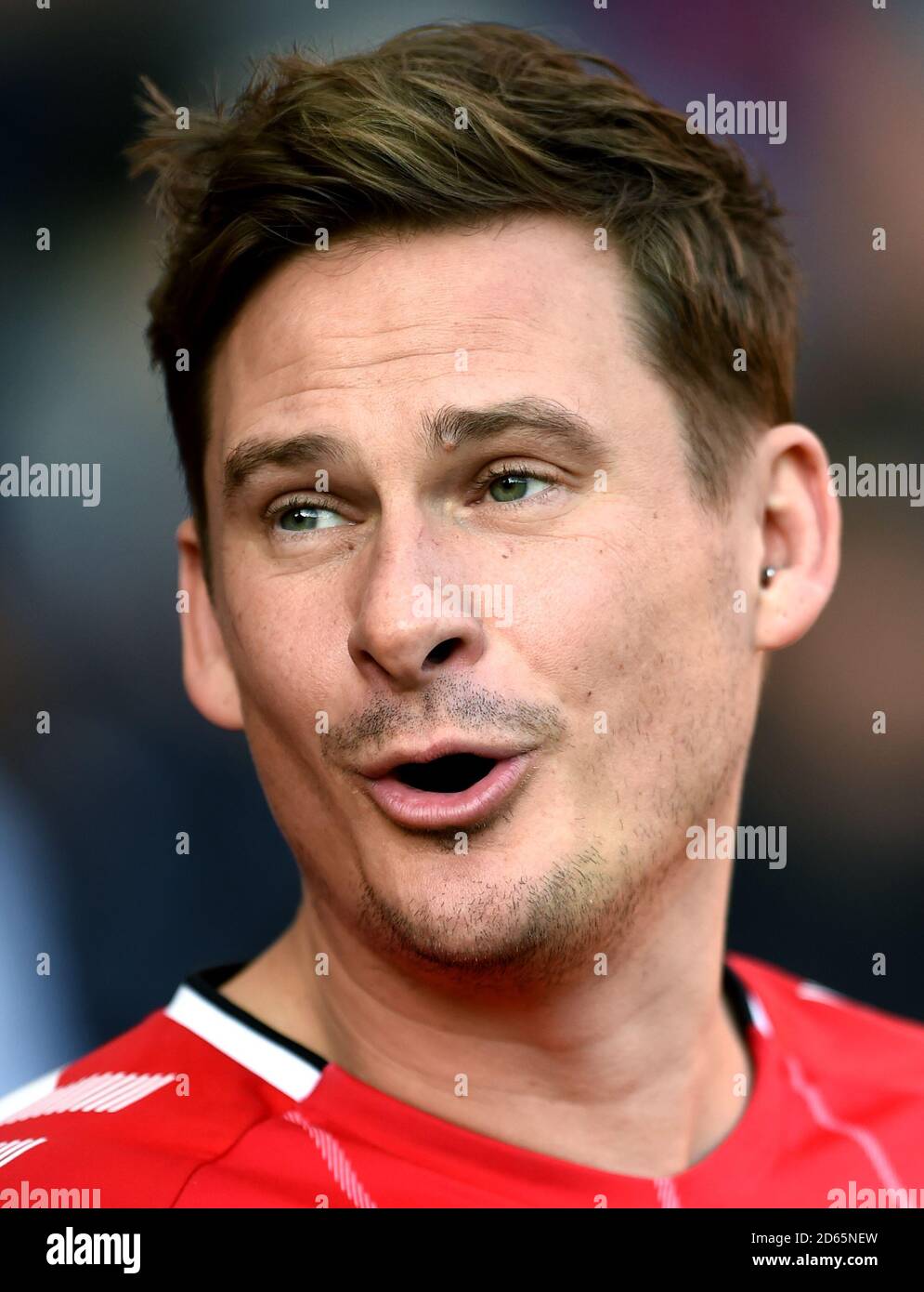 Lee Ryan in the stands Stock Photo - Alamy