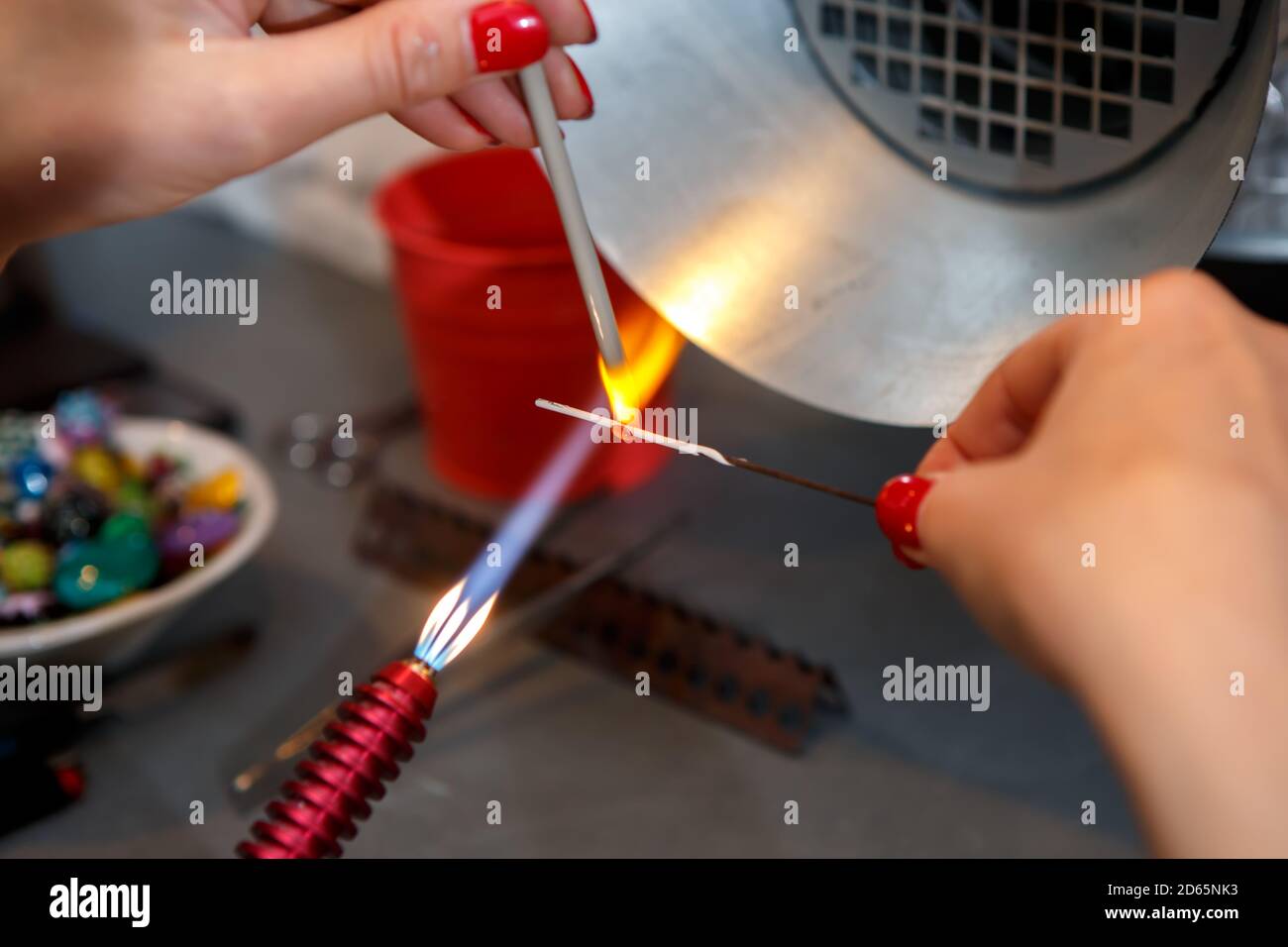 Glass making process hi-res stock photography and images - Alamy