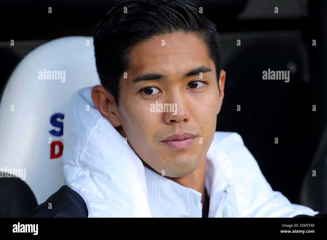 Newcastle United's Yoshinori Muto on the bench Stock Photo - Alamy