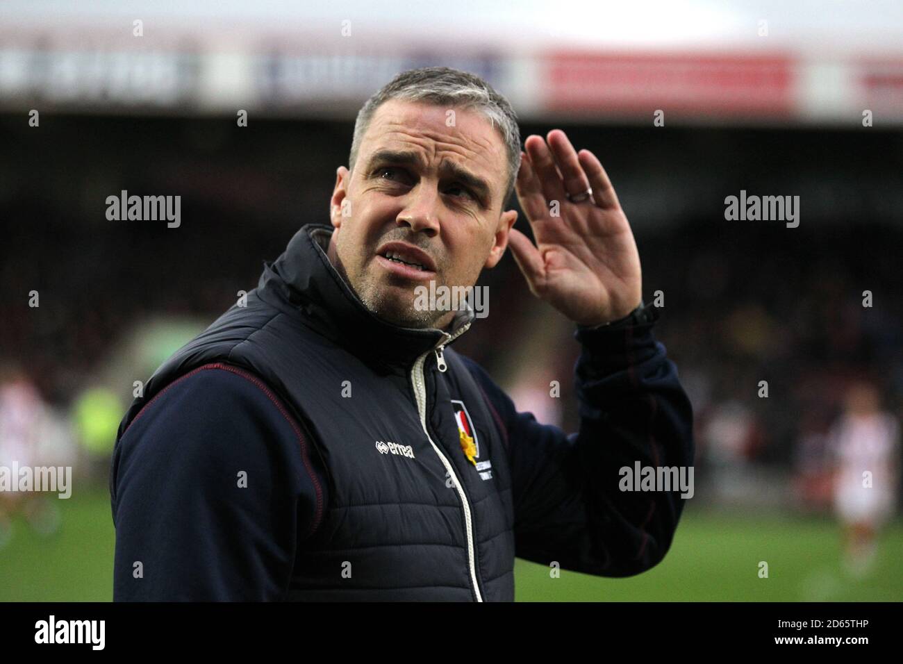 Cheltenham Town's Manager Michael Duff Stock Photo - Alamy