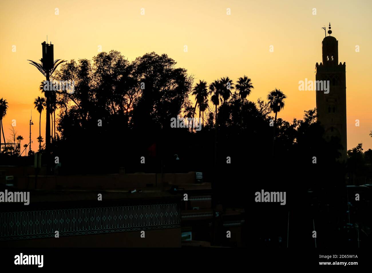Marrakech skyline silhouette hi-res stock photography and images - Alamy