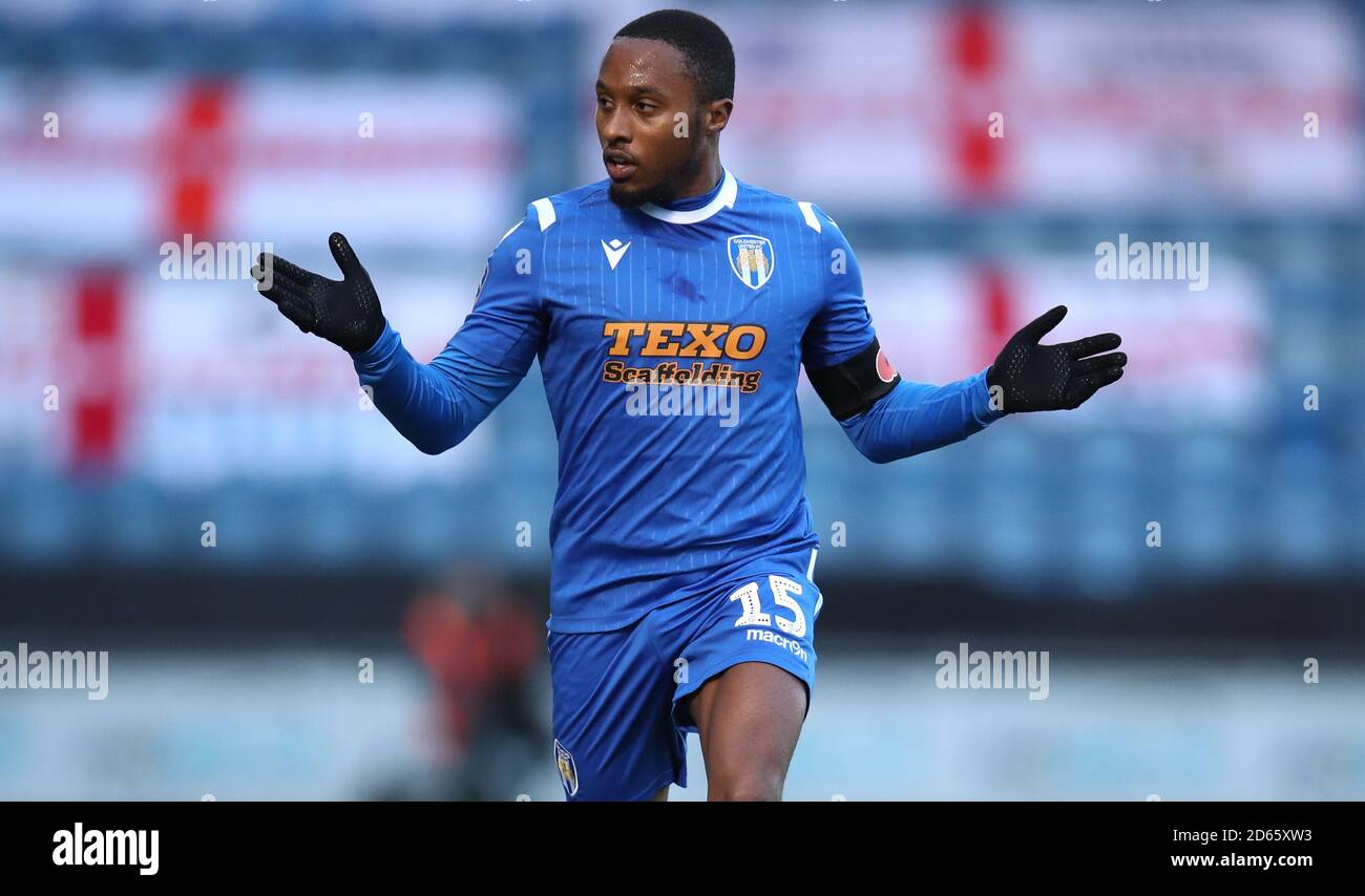 Colchester United's Callum Harriott Stock Photo - Alamy