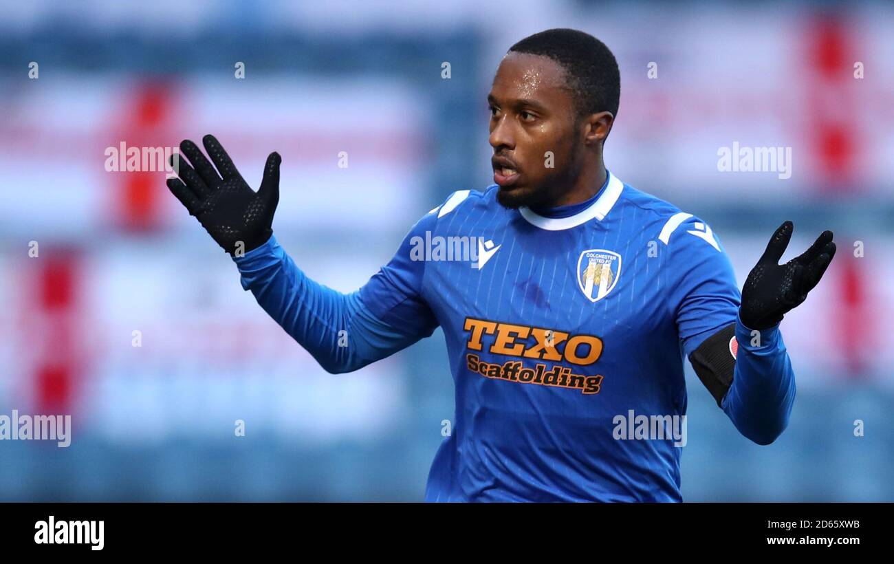Colchester United's Callum Harriott Stock Photo - Alamy