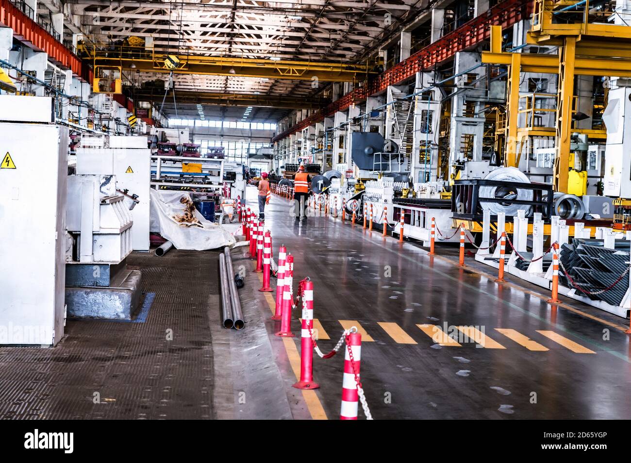 Disassembled tractor parts on the modern tractor factory Stock Photo ...