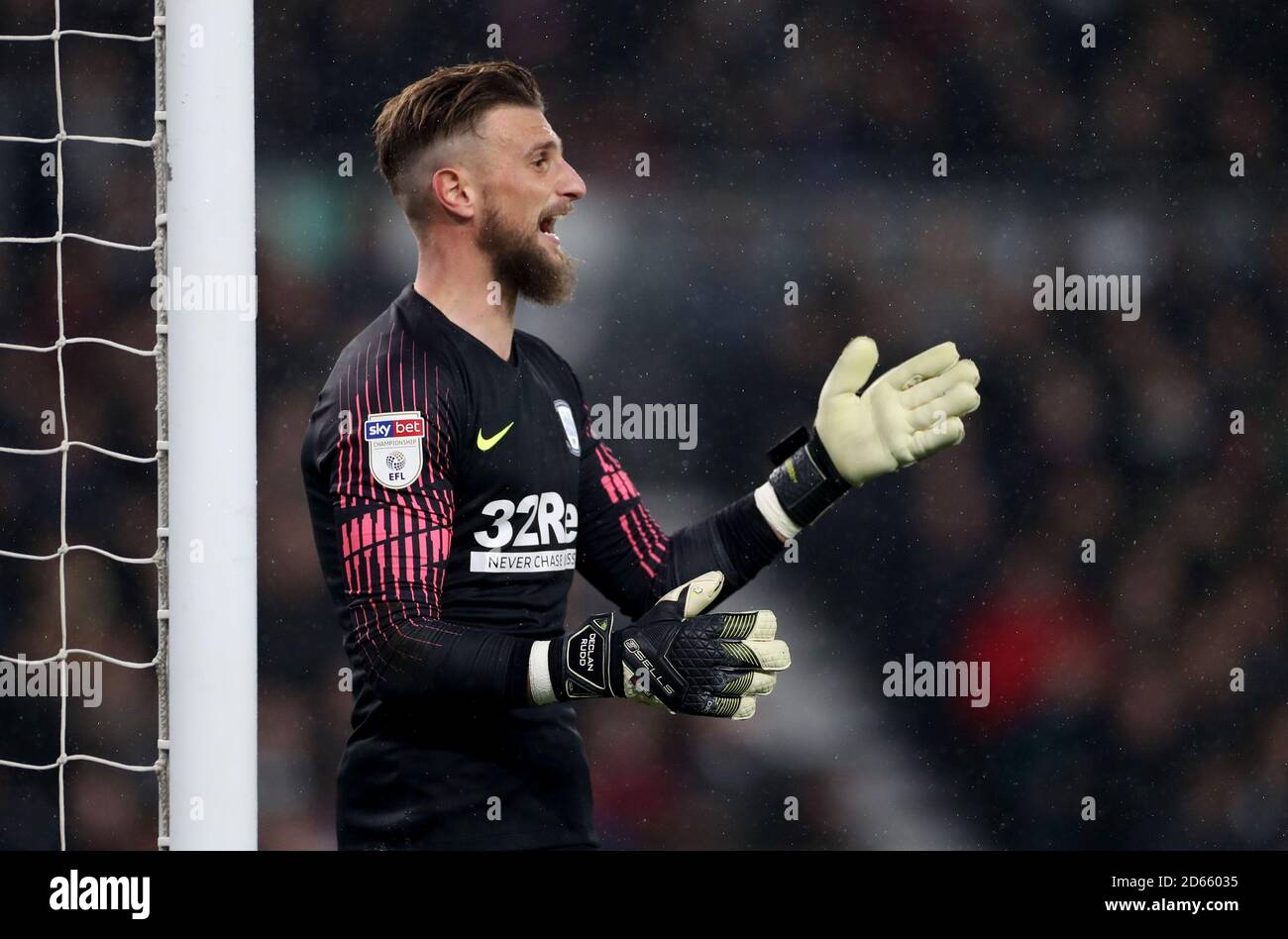 Preston North End goalkeeper Declan Rudd Stock Photo - Alamy