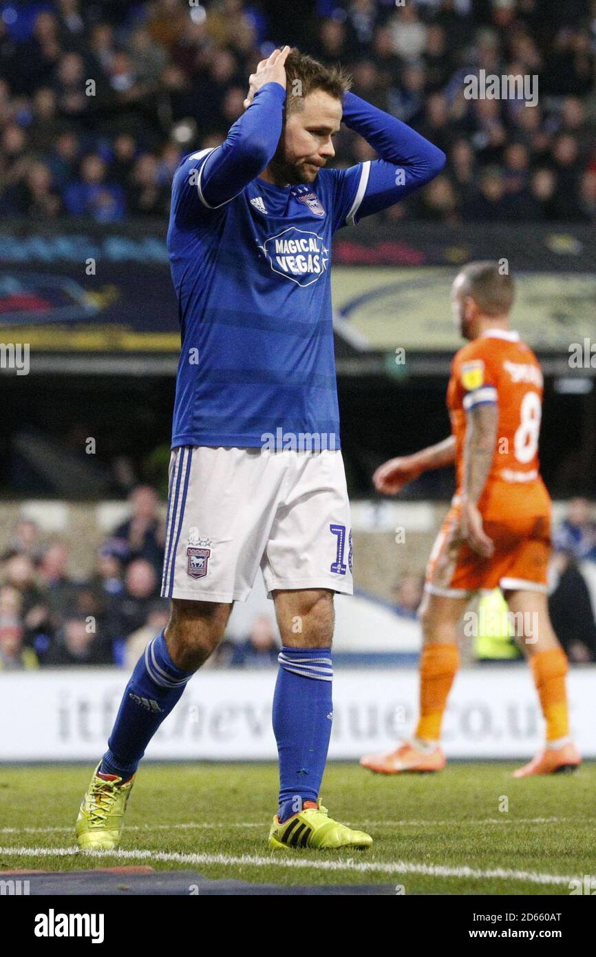 Ipswich Town's Alan Judge rues a missed chance Stock Photo - Alamy