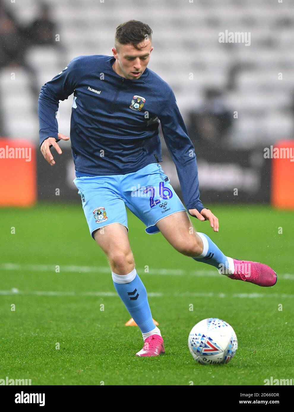 Coventry City's Jordan Shipley warming up before the game Stock Photo ...