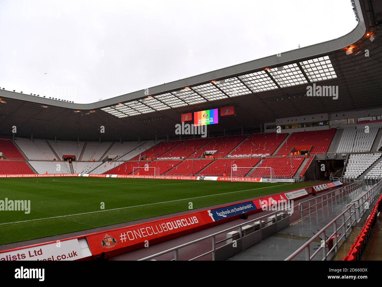 Football stands stand ground general view gv hi-res stock photography ...