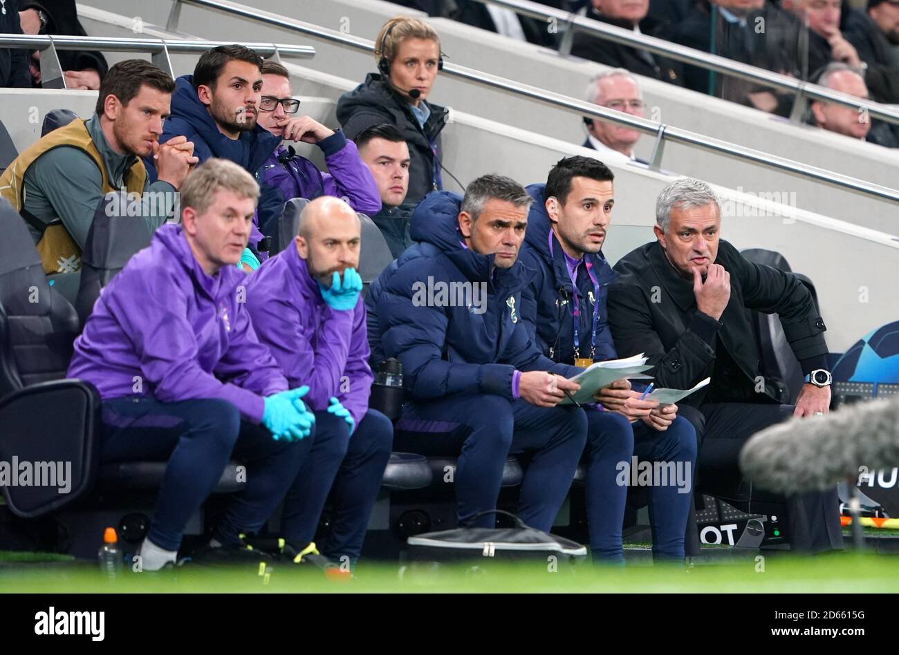 Tottenham Hotspur manager Jose Mourinho (right) with Coach Ricardo ...