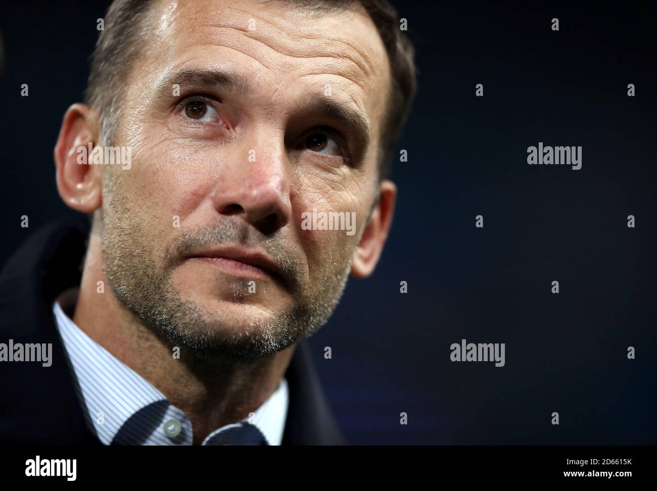 Ukraine national team manager Andriy Shevchenko before the game Stock ...