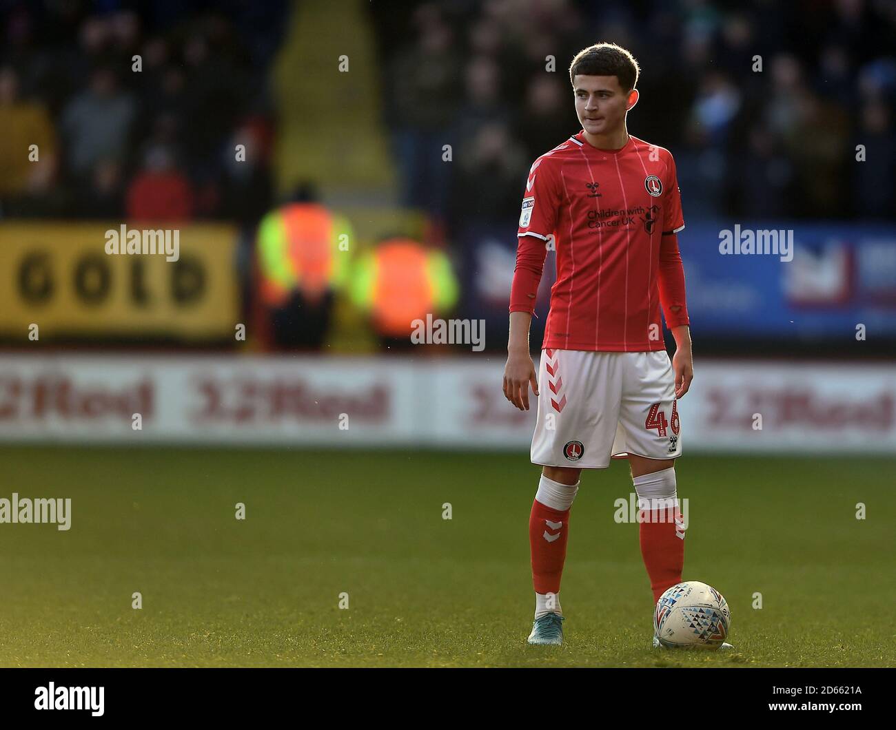 Charlton Athletic's James Vennings pictured on his first team debut ...