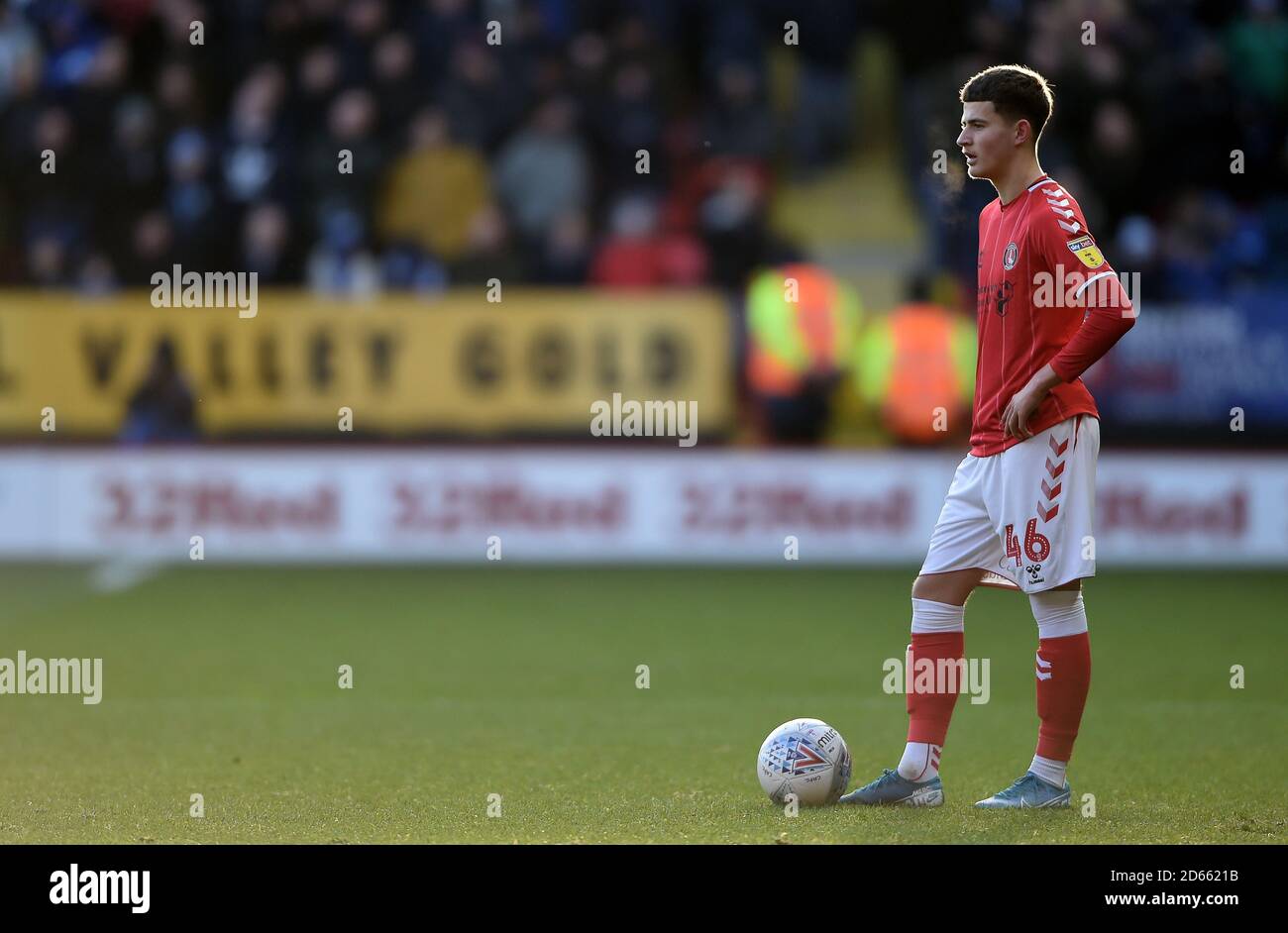 Charlton Athletic's James Vennings pictured on his first team debut ...