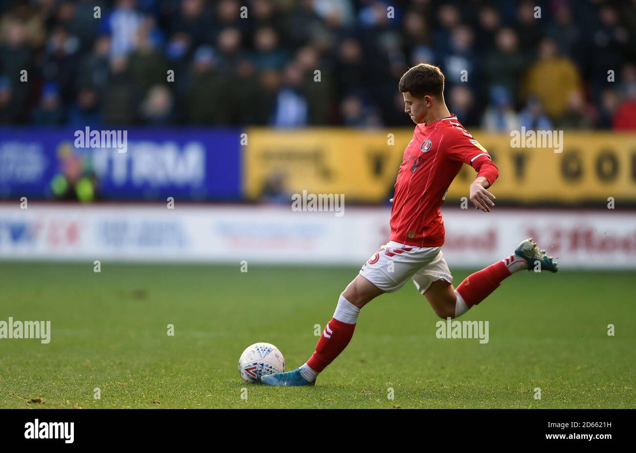 Charlton Athletic's James Vennings pictured on his first team debut ...