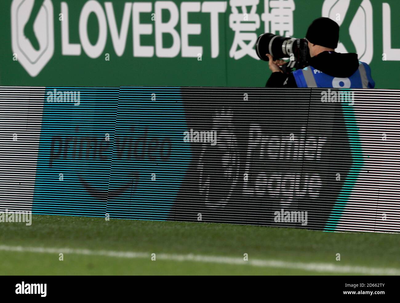 Amazon Prime Video boards around the side of the pitch Stock Photo - Alamy