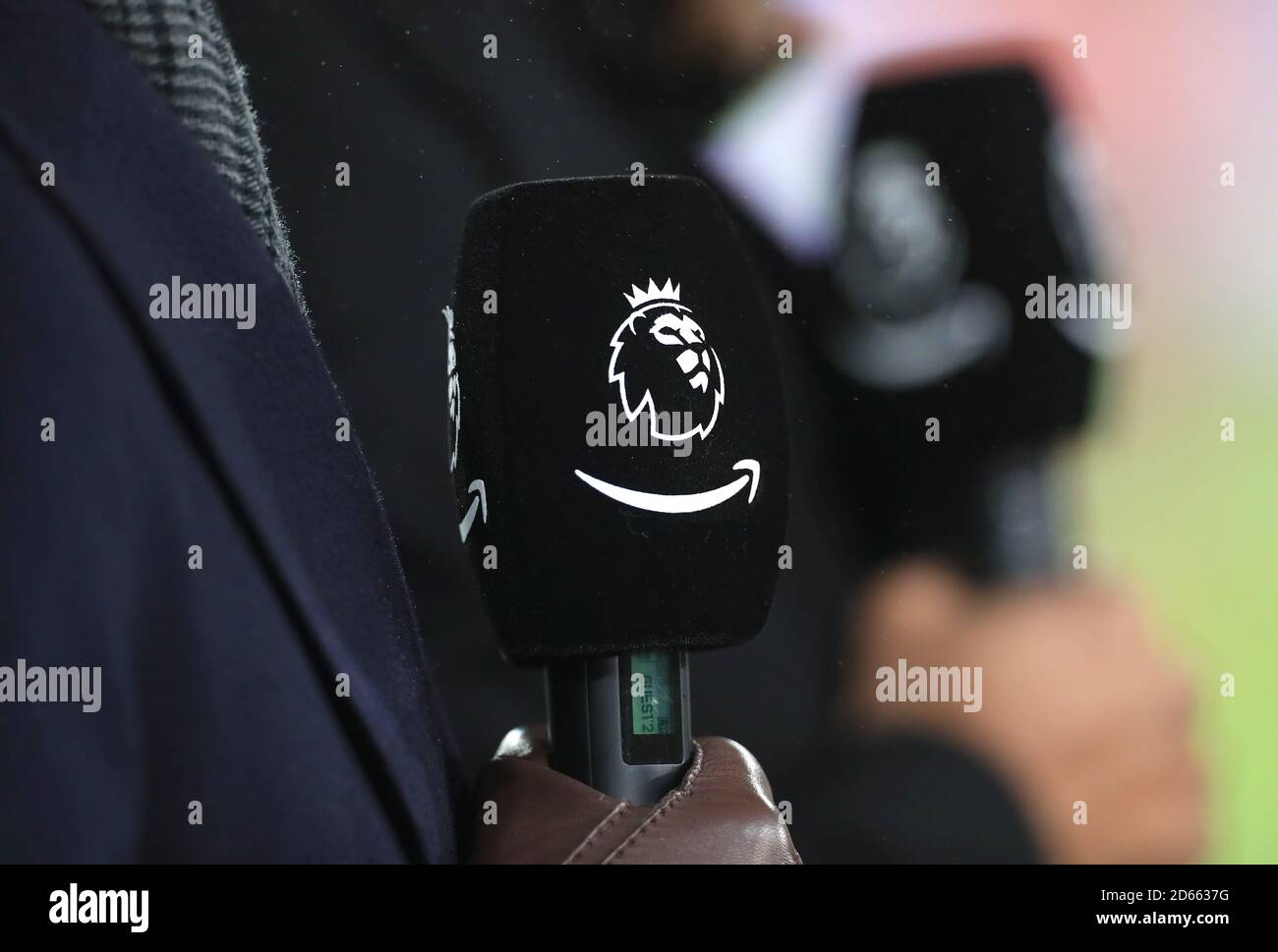 Close up of the Amazon Prime Football branding before the game Stock ...