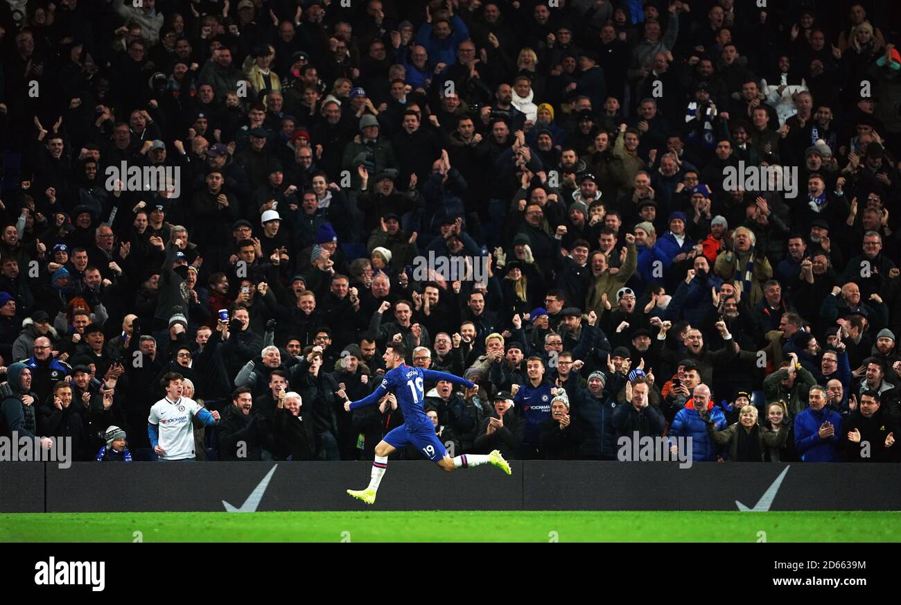 Chelsea's Mason Mount celebrates scoring his side's second goal Stock ...