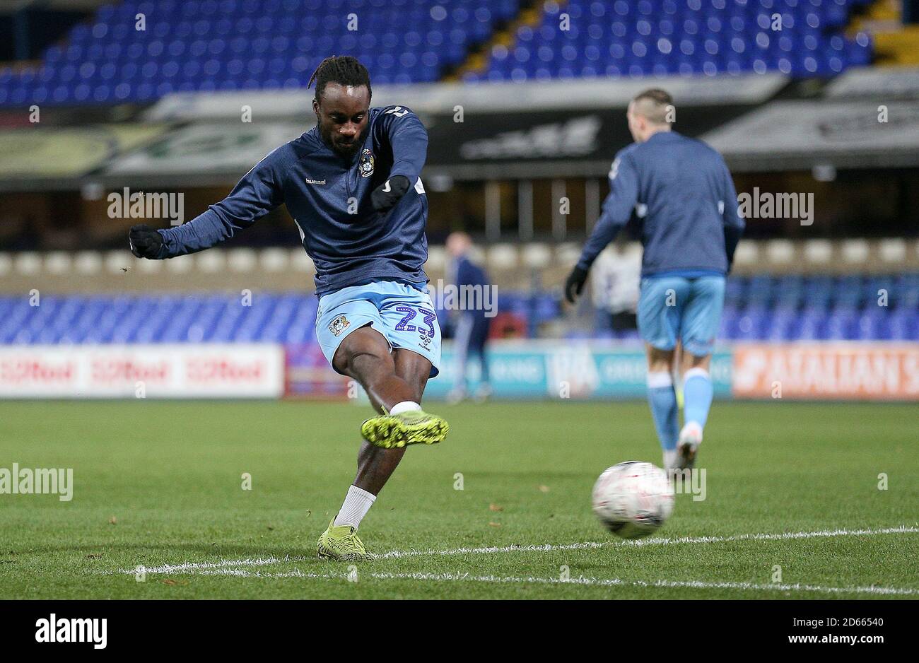 Coventry City's Fankaty Dabo warms up ahead of the match Stock Photo ...