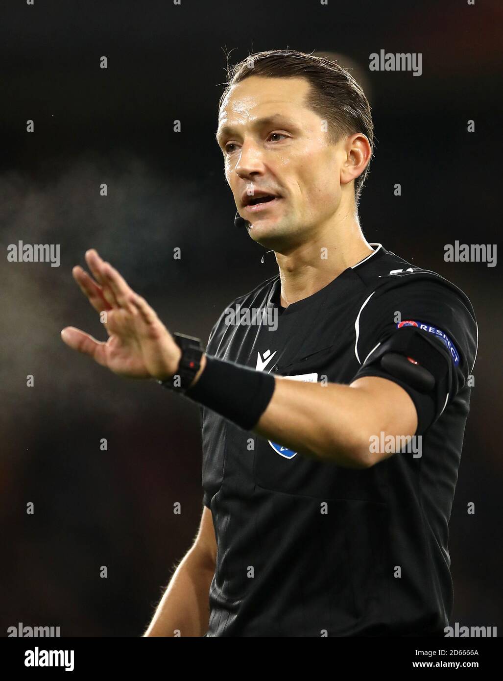 Referee Andris Treimanis Stock Photo - Alamy