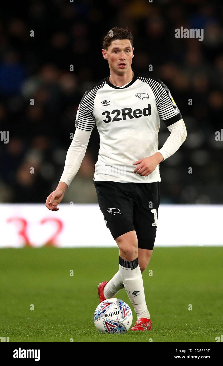 Derby County's George Evans Stock Photo - Alamy