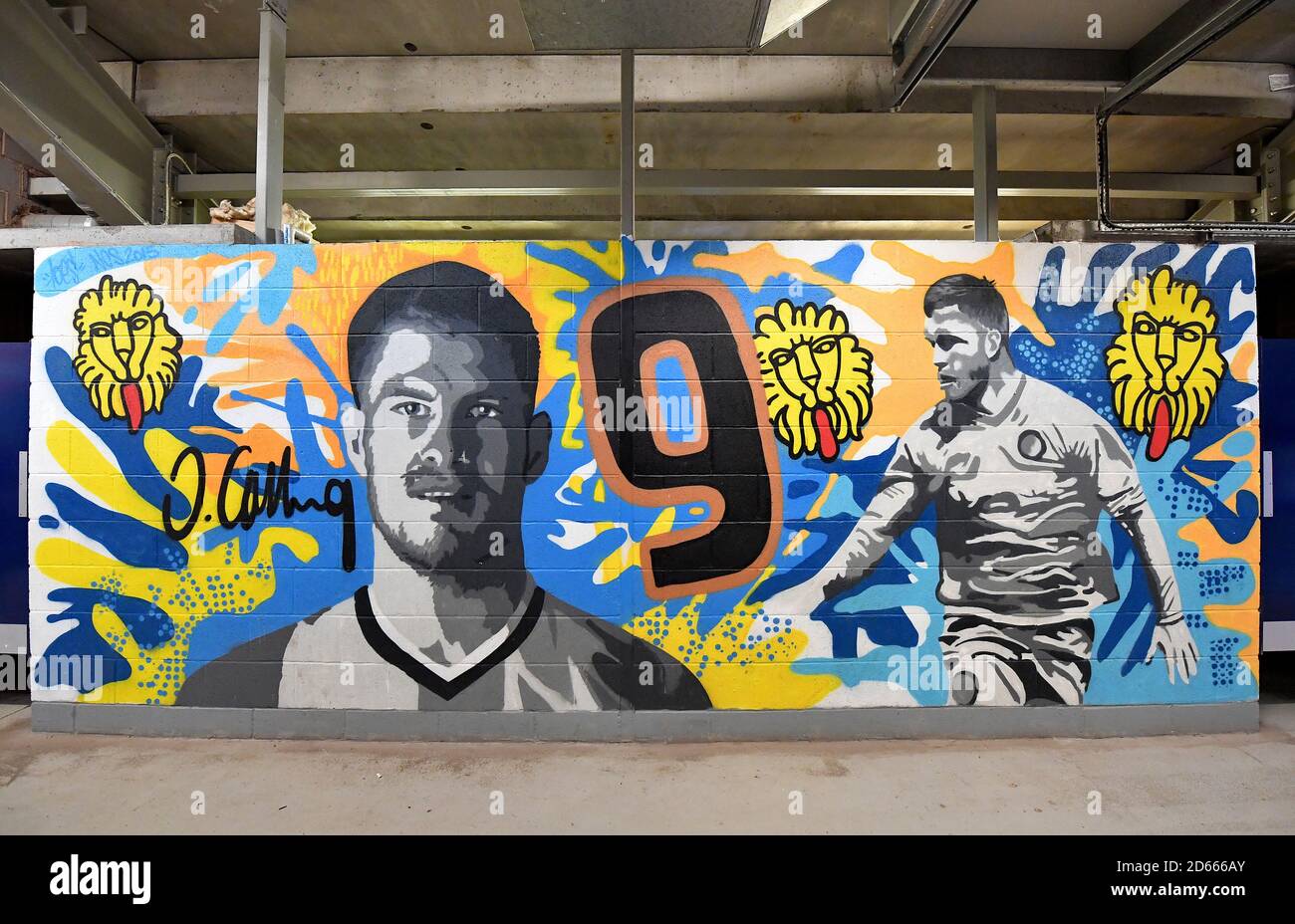 A view of a mural in the concourse at Montgomery Waters Meadow Stock ...