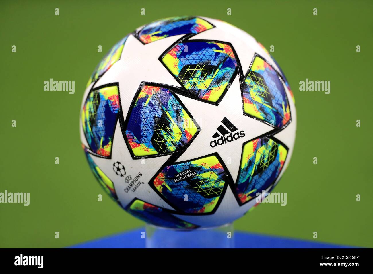 Close up of the official UEFA Champions League match ball Stock Photo ...