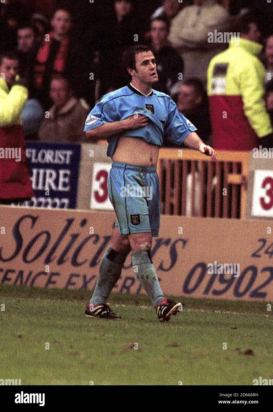 Coventry City's David Thompson is sent off at Wolverhampton Wanderers ...